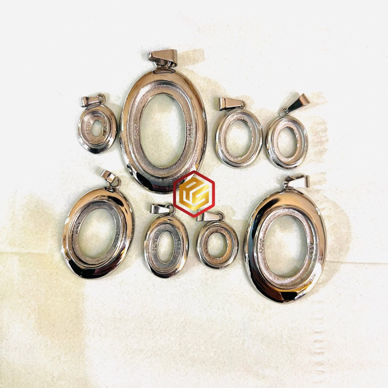 Silver Planted Titanium Pendant Tie | Shopee Malaysia