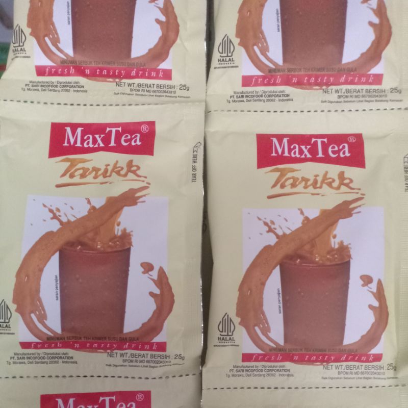 Teh Tarik Max Tea Tarikk 1 Plan Contains 10 Sachets x @25g | Shopee ...