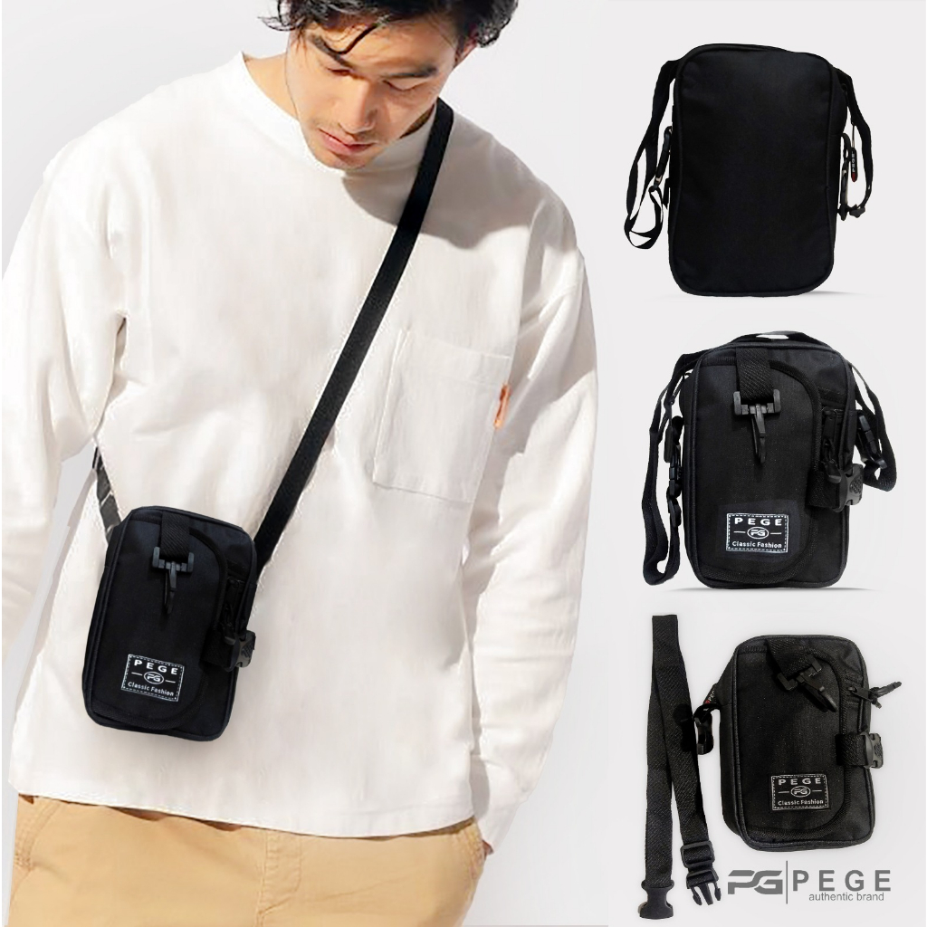 Original PEGE Quark Slingbag Men's Shoulder Sling Bag Cool Model - PG ...