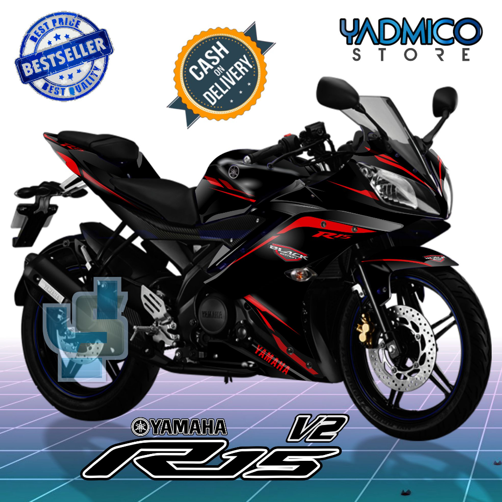 R15 V2 Decal - R15 V2 Full Body Motorcycle Sticker - Yamaha R15 Full ...