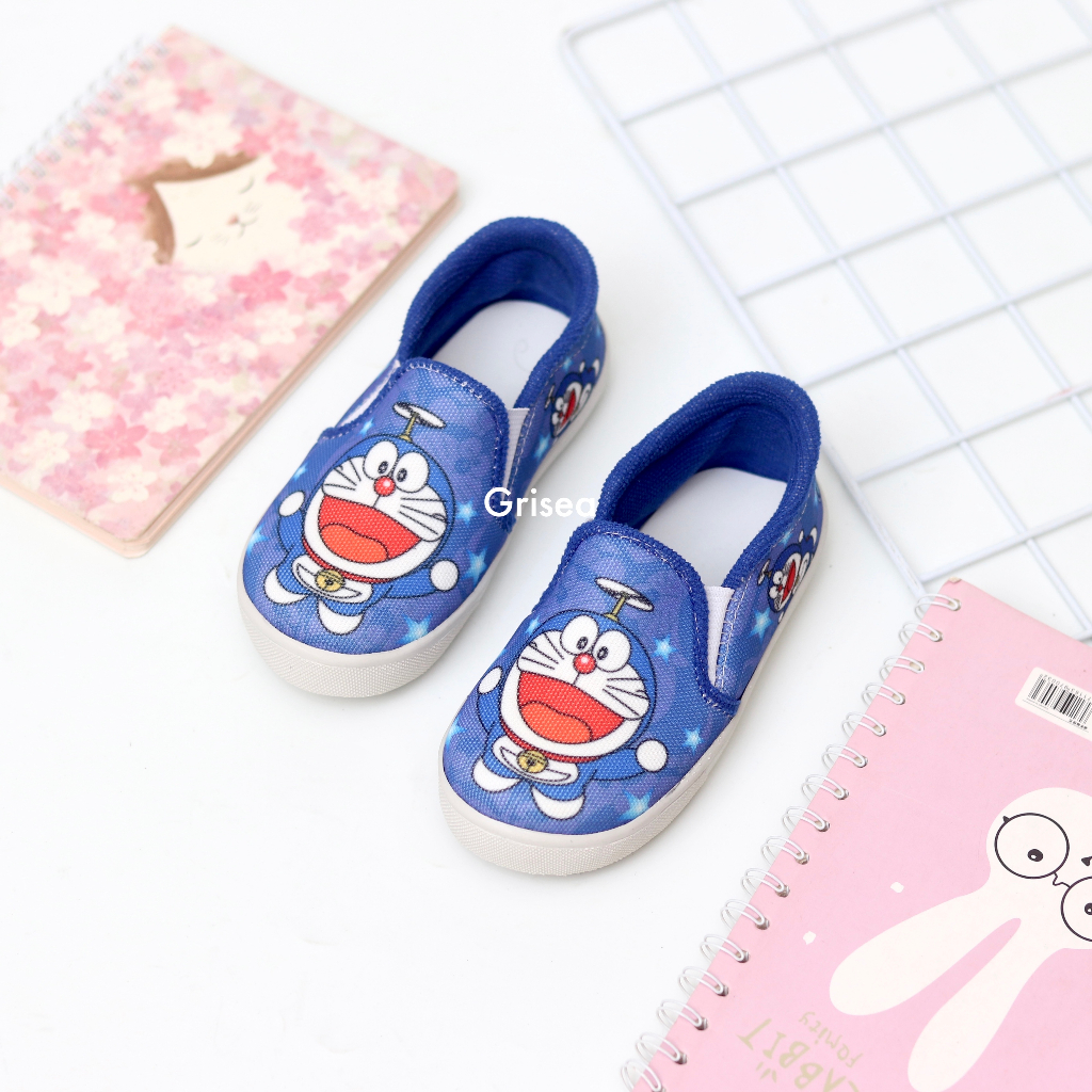 Doraemon Character Boys And Girls Imitation Slipon Shoes | Shopee Malaysia