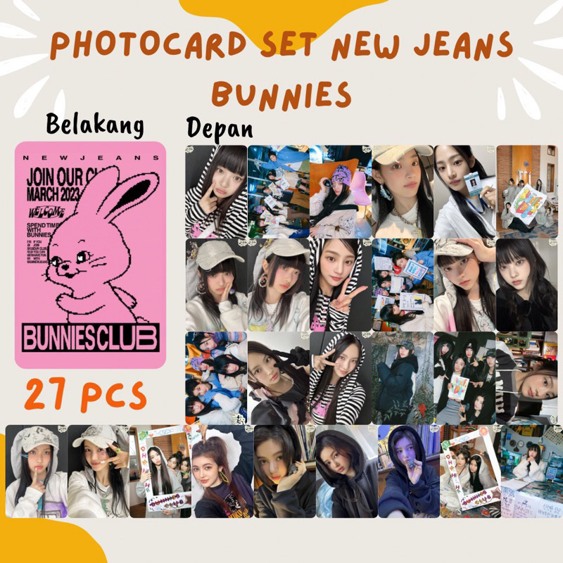 27pcs PHOTOCARD NEW JEANS (2-Sided Lamination) | Kpop PHOTOCARD | New ...