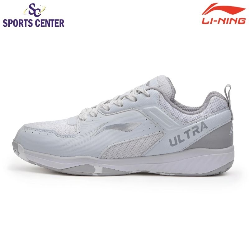 New Badminton Lining Ultra Speed Shoes AYTT043 White/Grey | Shopee Malaysia