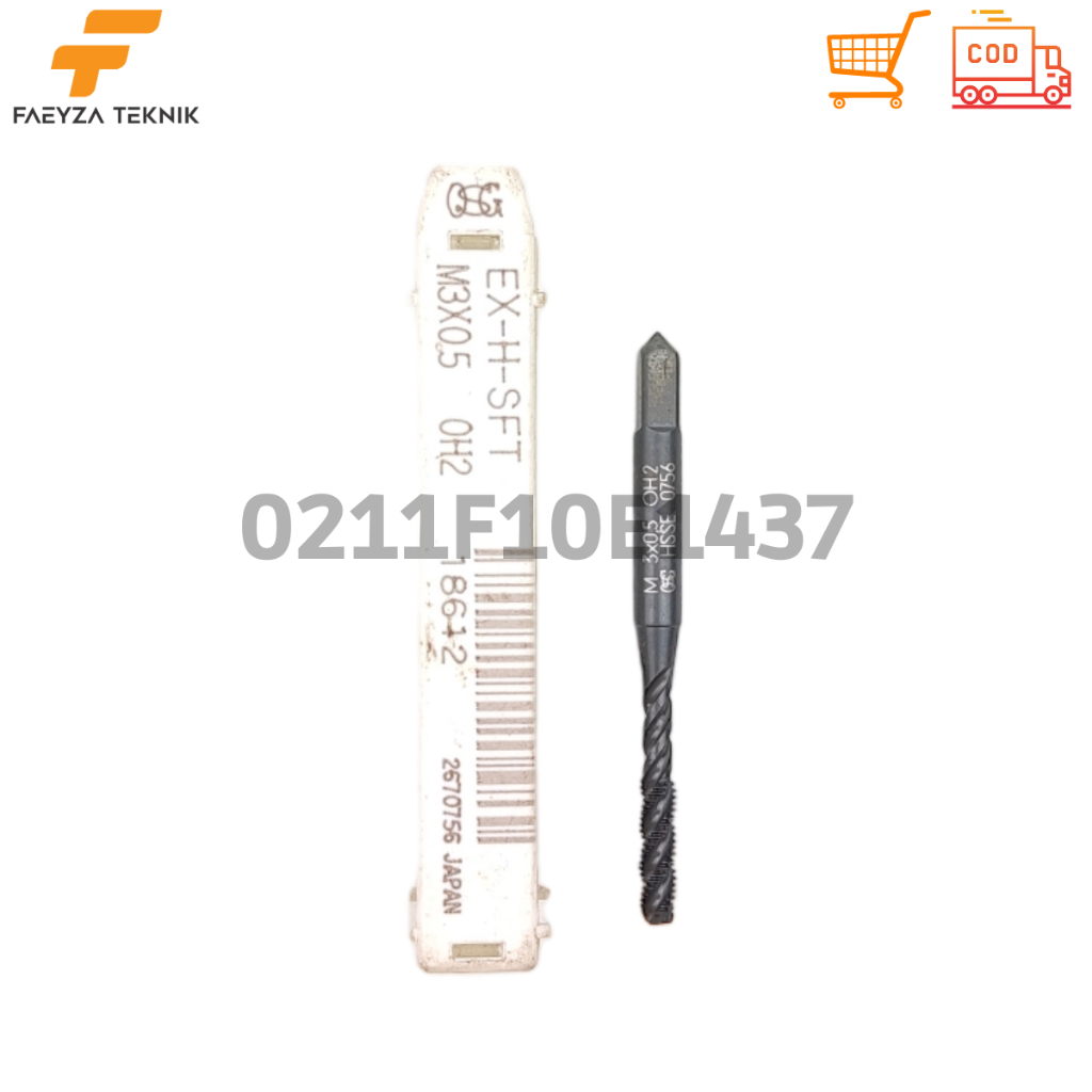 MESIN Tap Manual Tap Machine M3 x 0.5 OH2 Spiral Tap Bolt 5 OSG Not ...