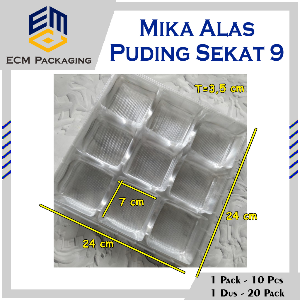 MIKA PUDDING BASE 9 | 10 PCS MINI PUDDING TRAY | Shopee Malaysia