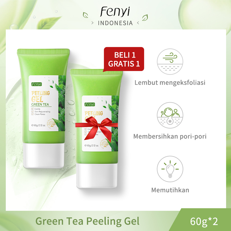 Bpom Fenyi Green Tea Peeling Gel Removes Dead Skin Blackheads Whitening ...