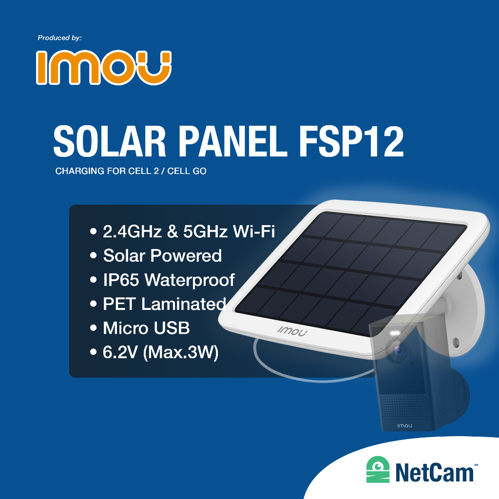 IMOU SOLAR PANEL FSP12 FOR CELL 2 & CELL GO OFFICIAL GUARANTEE | Shopee ...
