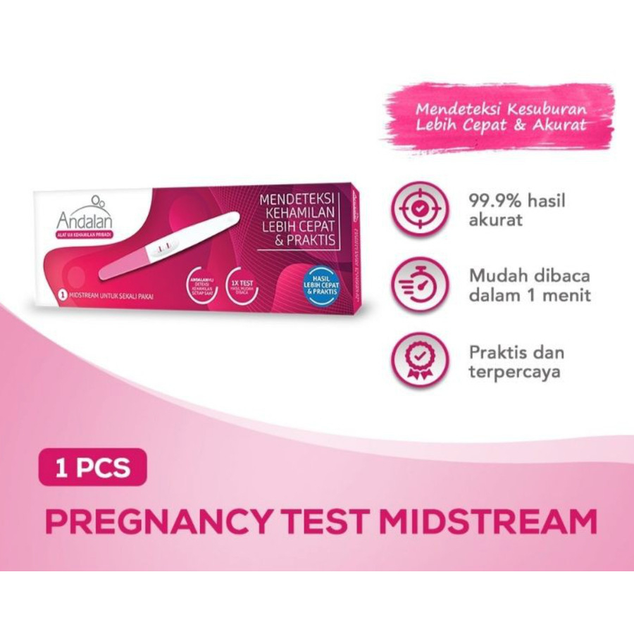 Andalan TOOLS FOR PREGNANCY TEST PACK TEST PACK TESTPEK MIDSTREAM STRIP ...