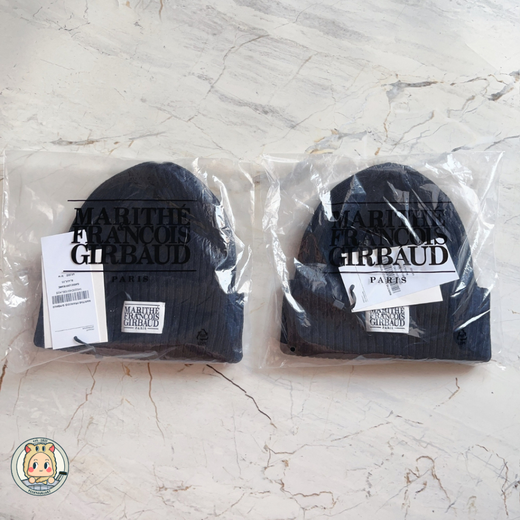 [READY Ina] Marithe Francois Girbaud Classic Logo Beanie Black Original | Go Younjung Blackpink ...