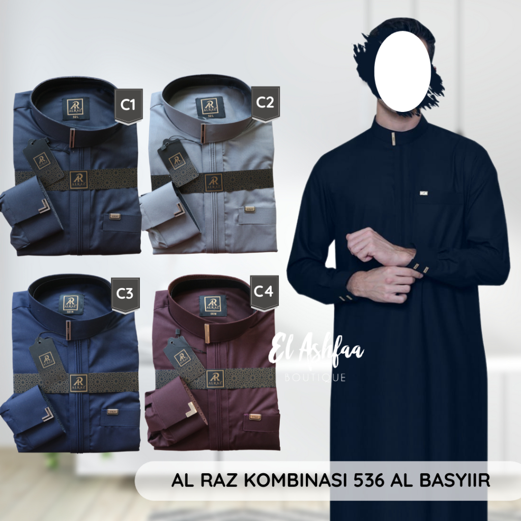 Saudi Robe | Men's robe | Al Raz Cuff Color Combination - El Ashfaa ...