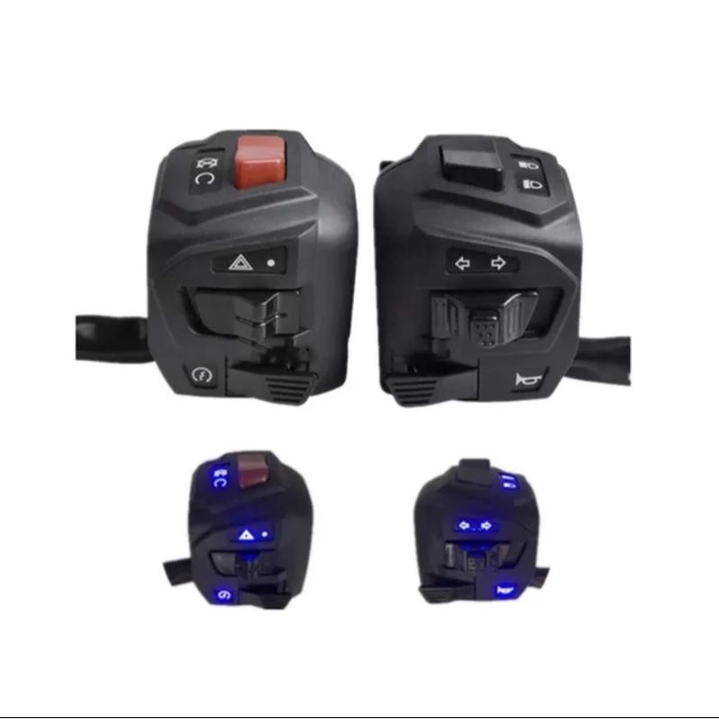 Pulsar SWITCH SET LEFT AND RIGHT LIGHTS FOR YAMAHA NMAX NEW NMAX OLD ...