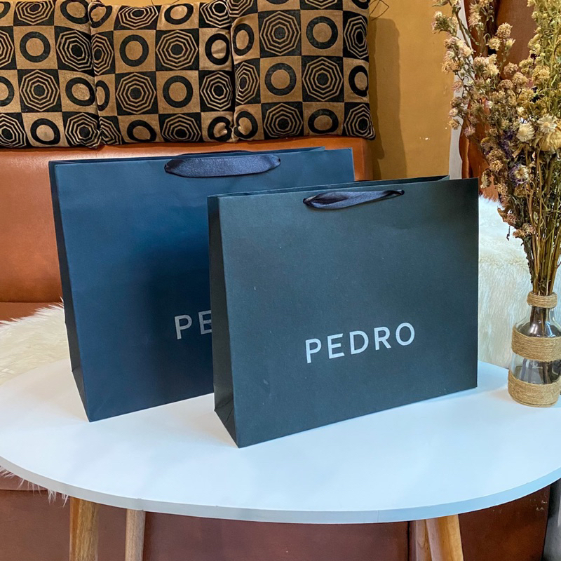 HITAM Paper Bag Pedro New Gift Wrapping Paper Bag Black Paperbag ...