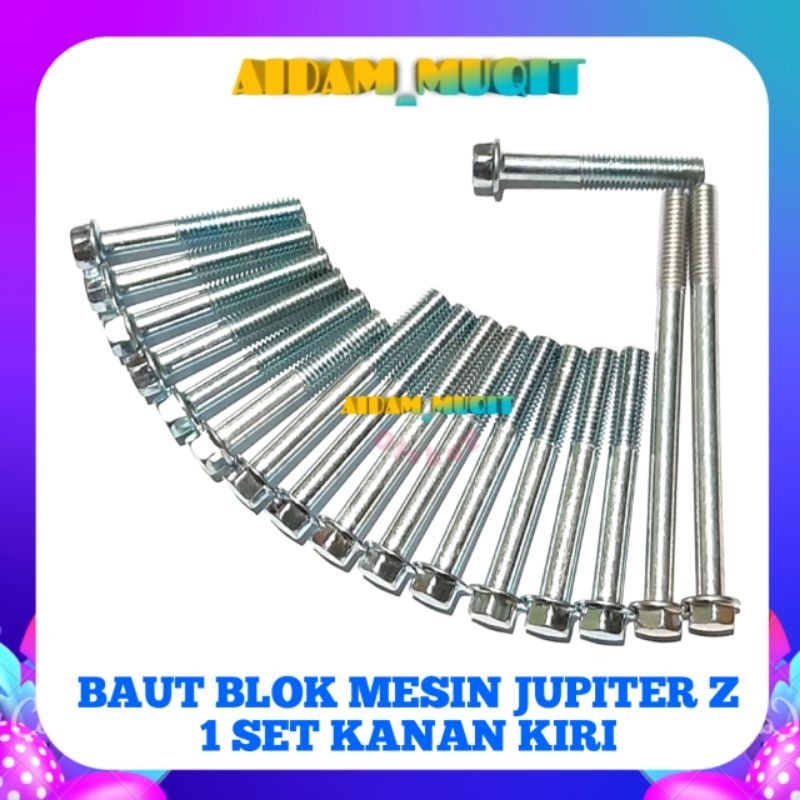 MESIN Jupiter Z Engine Block Bolts JUPITER Z Engine Block Bolts 1set ...