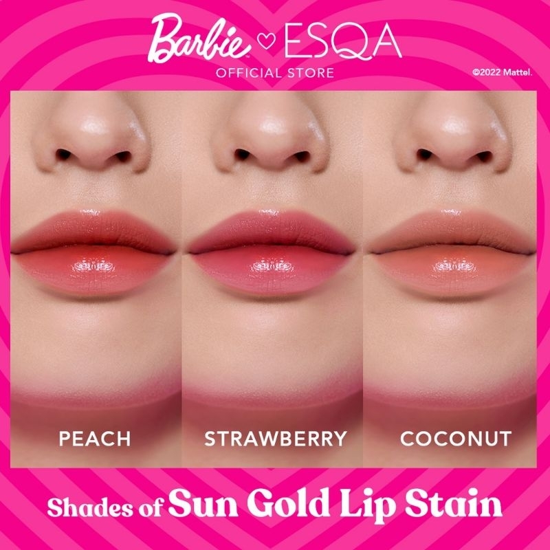Barbie X ESQA Make Waves Eyeshadow Palette | Barbie X ESQA Sun Gold Lip ...