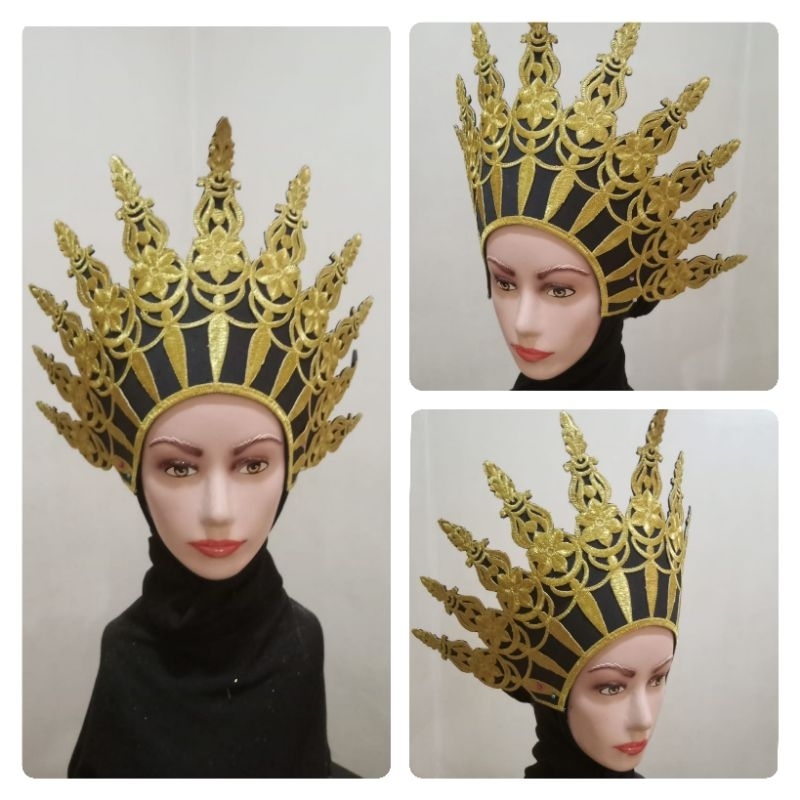 Embroidery siger Traditional Dance Crown (With Sponge) | Shopee Malaysia