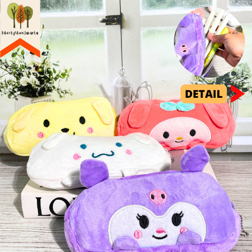 Sanrio Fabric Pencil Case Prominent Legs Version 2 Pompompurin Melody ...