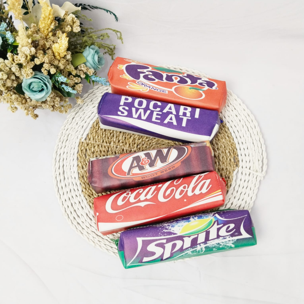 Pencil Box Drink motif Pencil Case viral pocari coca cola tepak sprite ...