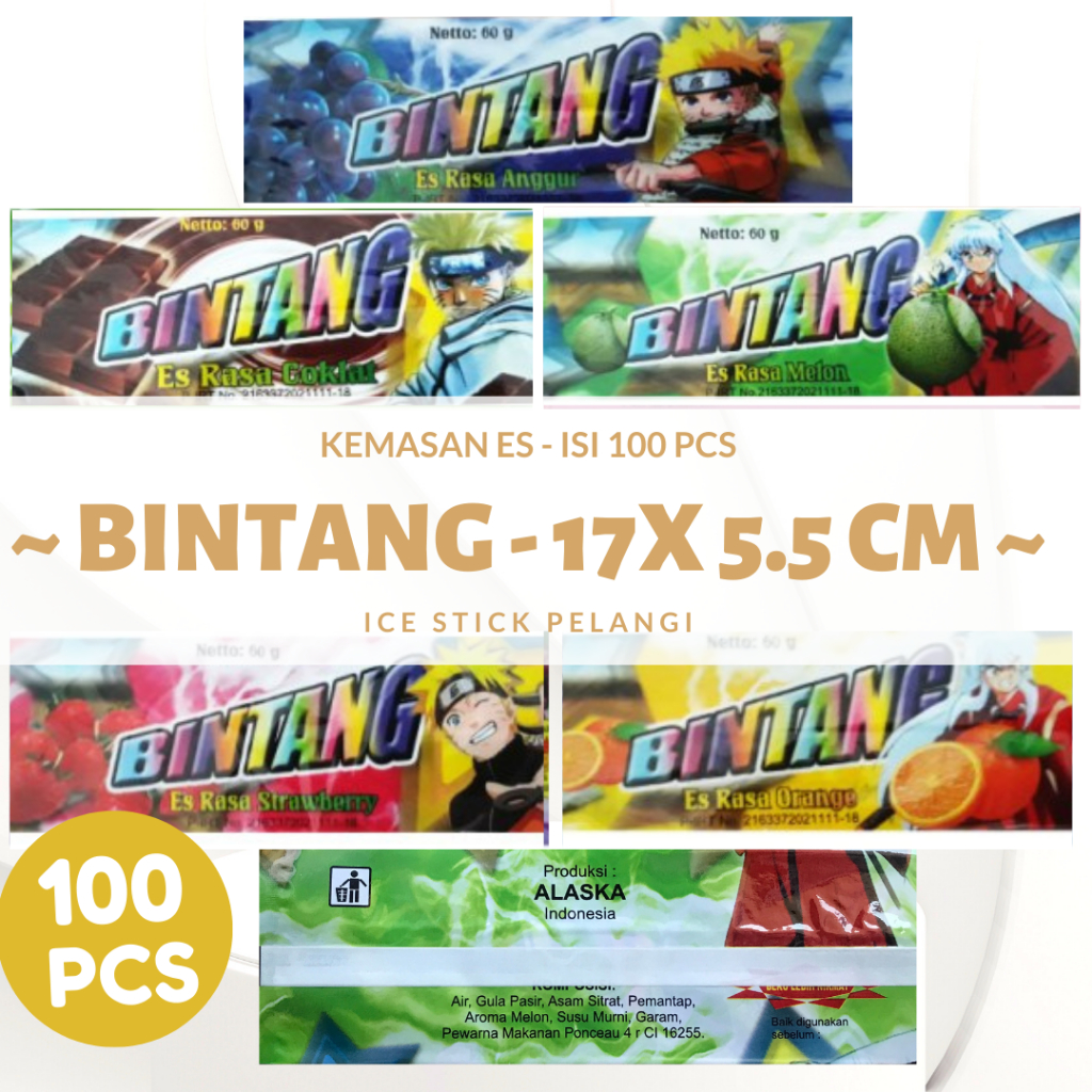 Mambo Ice Wrapping 100pcs Packaging Sticks Ice Containers 100pcs ...