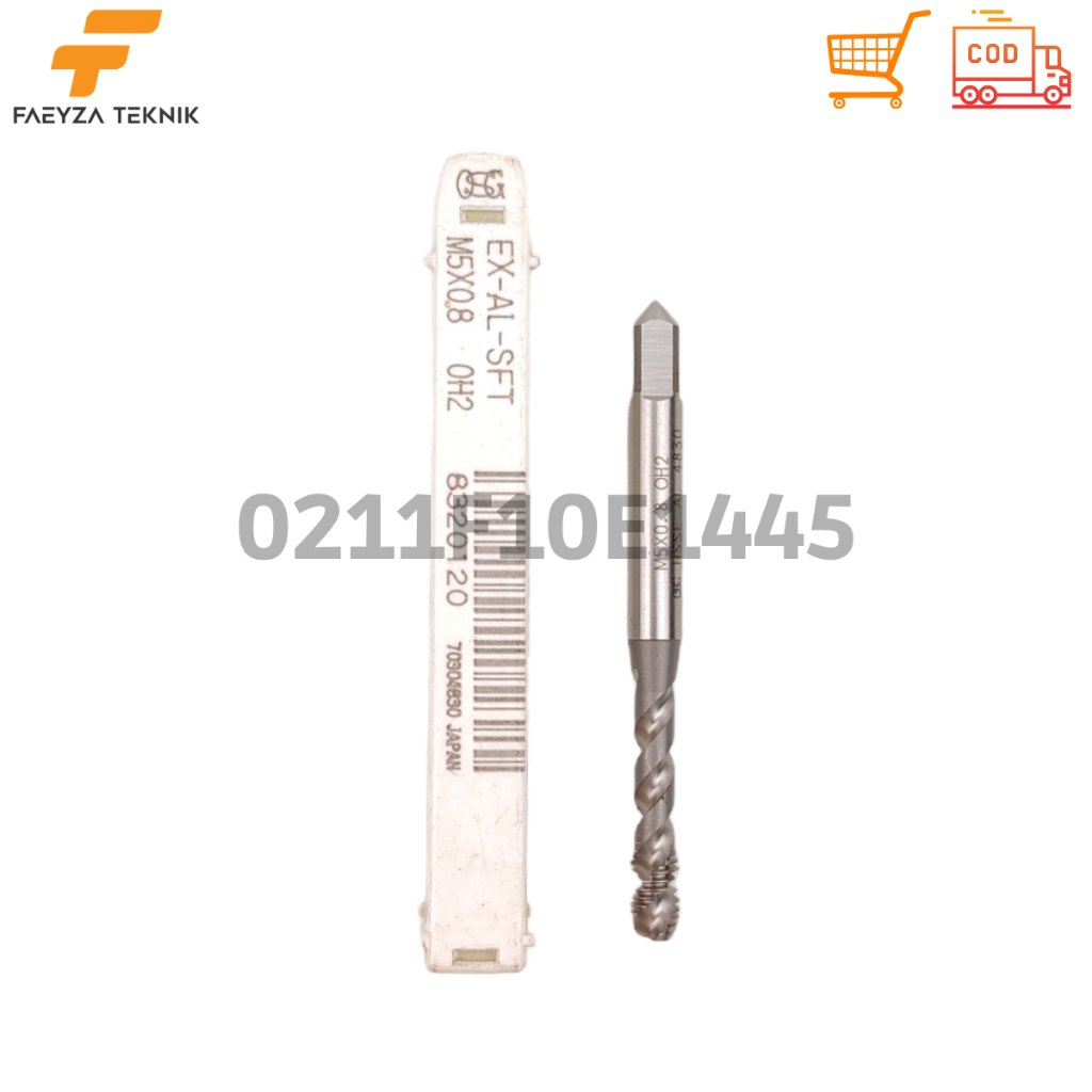 MESIN Tap Manual Tap Machine M5 x 0.8 OH2 Spiral OSG Not Yamawa ...