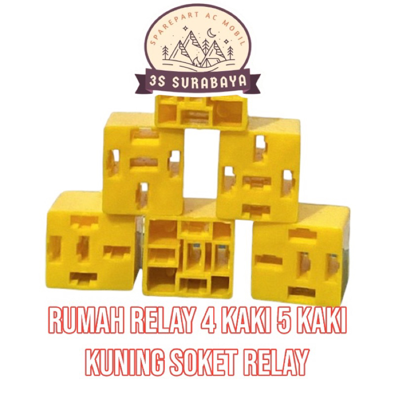 Yellow Relay Relay Socket Socket 4 feet 5 feet Universal Empty Relay ...