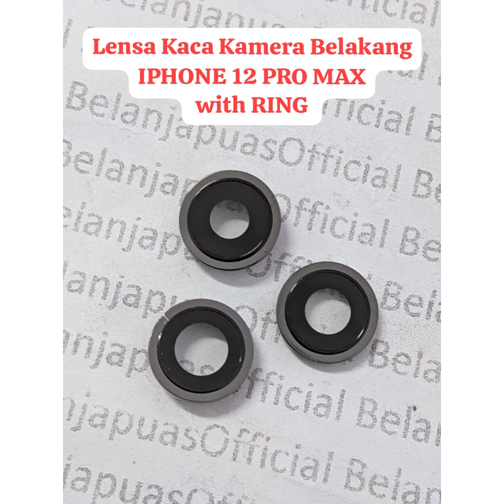 Ip 12 PRO MAX Rear Camera Glass Lens WITH RING FULLSET | Shopee Malaysia