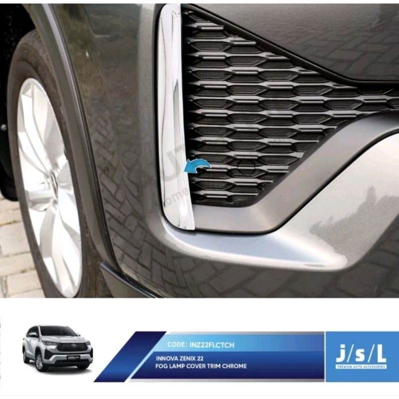 HITAM Kijang INNOVA ZENIX HYBRID 2022 2023 2024 GARNISH FOGLAMP RING ...