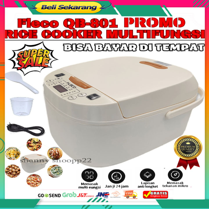 Rice Cooker smart magic com anti fat 2L Fleco QB-801 multi function low ...