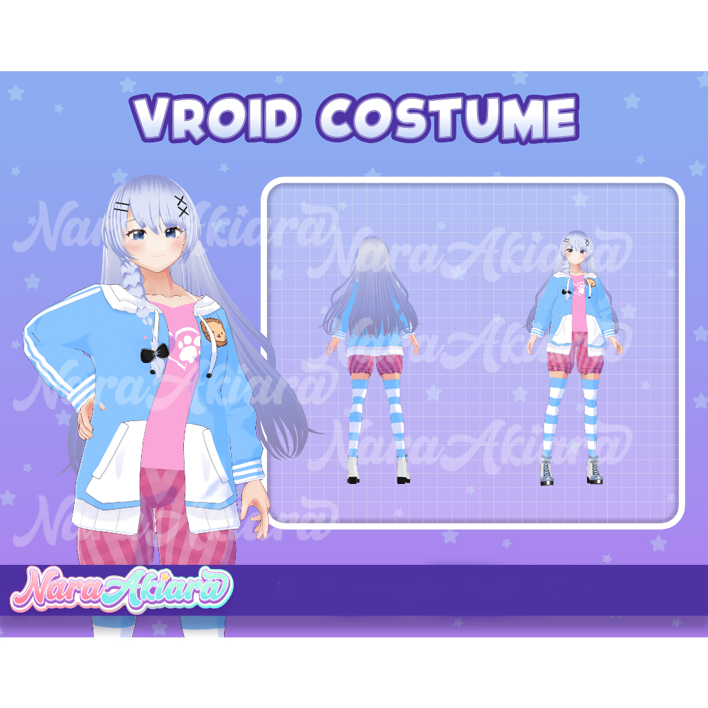 Complete 3D Vroid Costume Choice For Your Character, Exclusive Vroid ...
