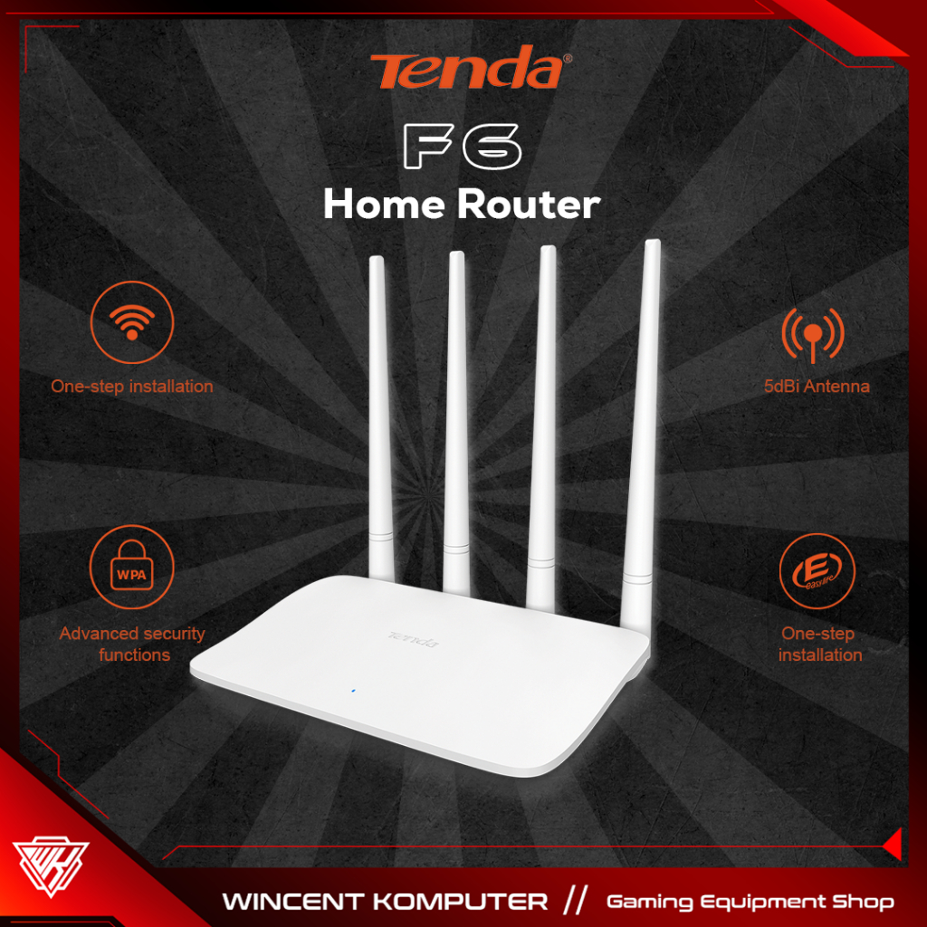 TENDA Tent F6 Router Wireless N300 Easy Setup | Shopee Malaysia