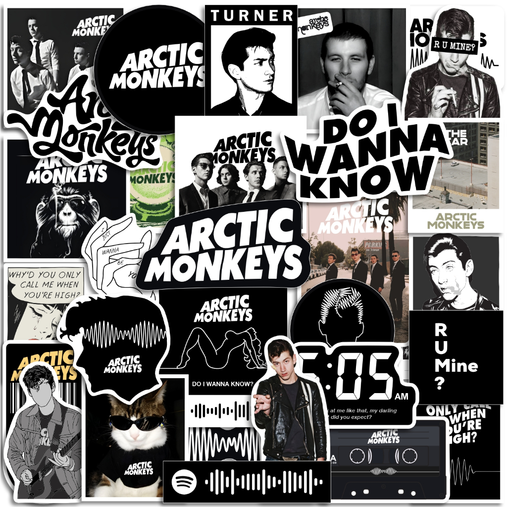 30pcs Aesthetic Stickers Arctic Monkeys Vinyl Waterproof Waterproof ...