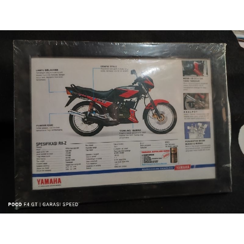 ORIGINAL PLUS Original yamaha rxz Poster plus Frame | Shopee Malaysia