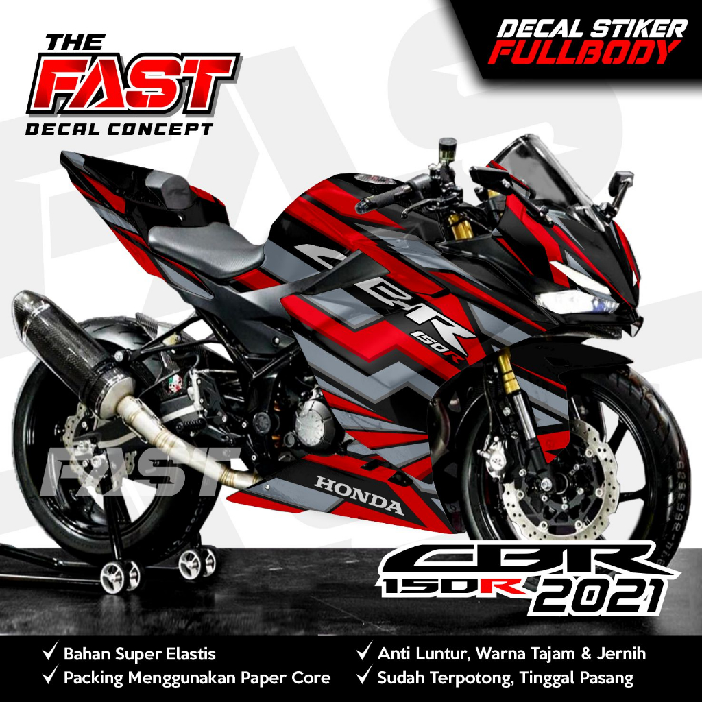 Newest Decal Cbr 150R Full Body 2021 Graphic Sticker Cbr 150R 2021 Full ...