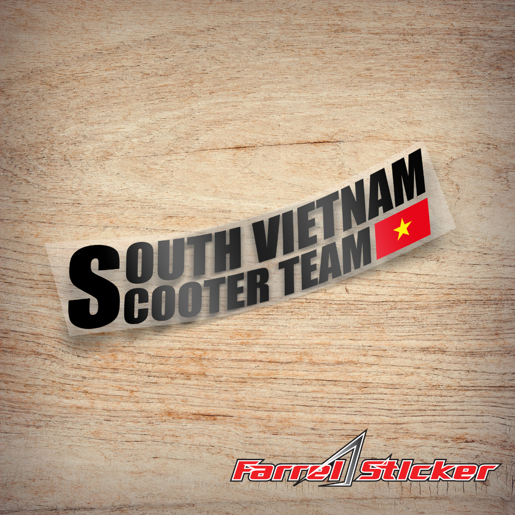 Sticker SOUTH vietnam SCOOTER TEAM Sticker vietnam TEAM | Shopee Malaysia