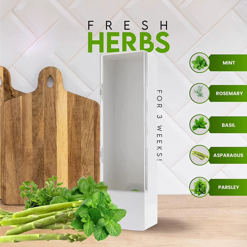 Serbarumah ASSA NEW - Herb Storage Fresh Herb Celery Storage Container ...