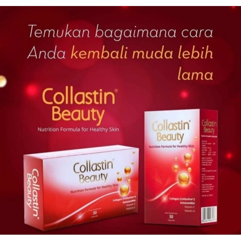 Collastin BEAUTY 100%ORI Contents 30 (COLLAGEN ACTIV+ASTAXANTHIN ...