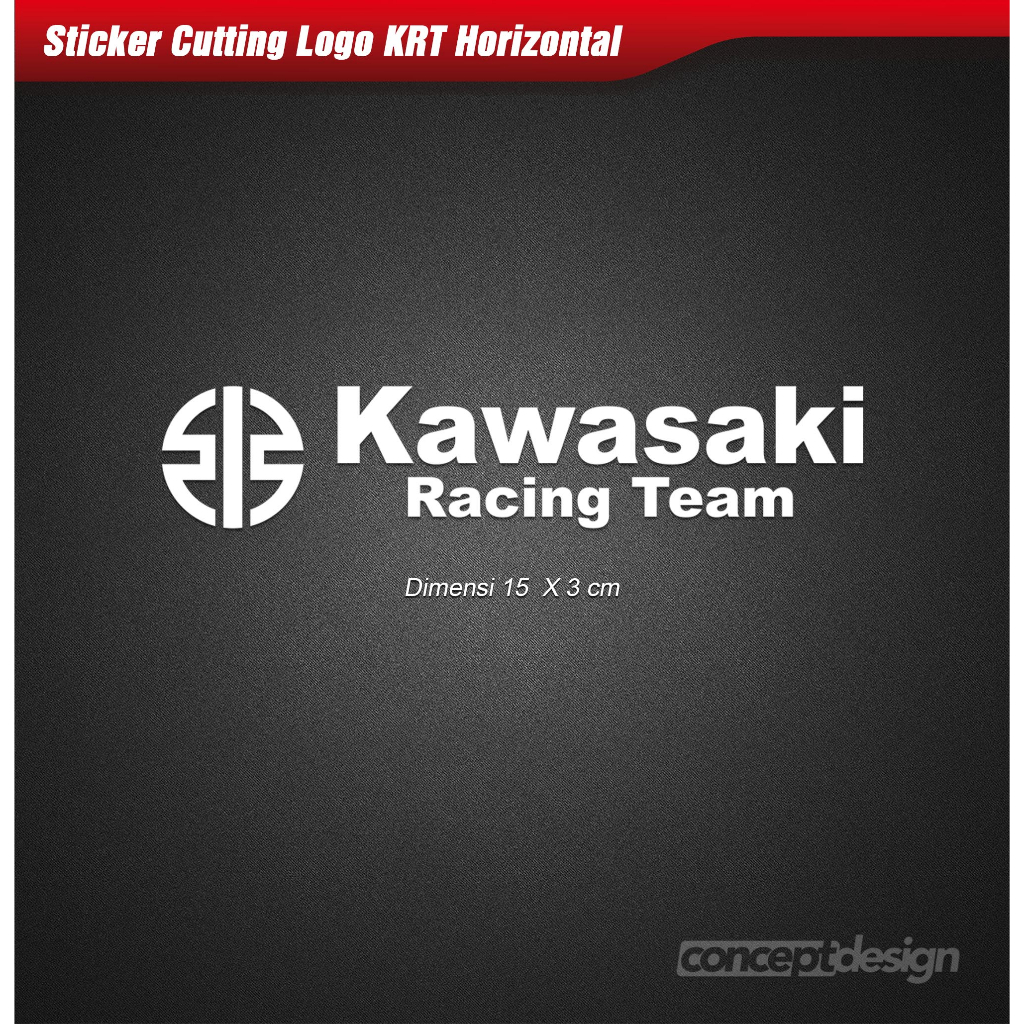 Kawasaki Racing Team Horizontal Logo Sticker | Shopee Malaysia