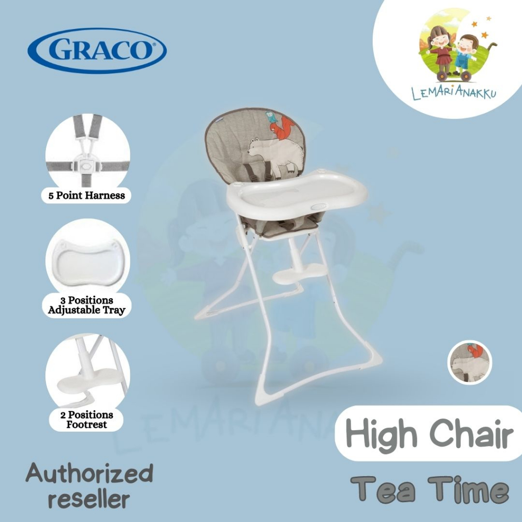 Graco Tea Time Ted & Coco High Chair Baby Dining Chair | Shopee Malaysia