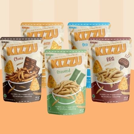 Abe Food Kokobi KIZZU Children's Healthy Cheese Sticks 60gr | Shopee ...
