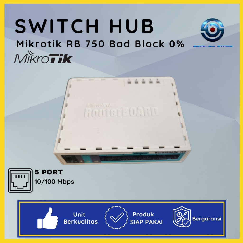 Router Board Mikrotik Rb 750 Bad Block 0 Percent Ready To Use Shopee Malaysia