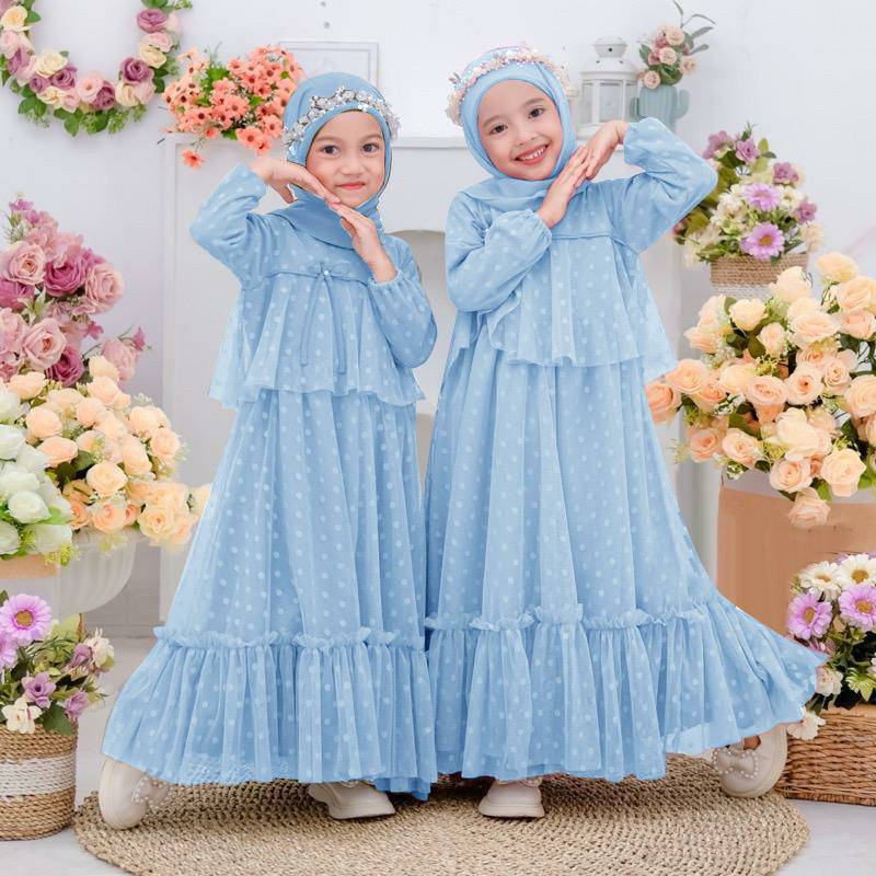 Maxi DRESS EMI KID/DRESS ANAK Party/DRESS ANAK Girl /MAXI DRESS ANAK 3 ...