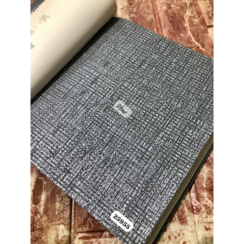 PUTIH Plain White Brown Gray Square Wall WALLPAPER BASIC Texture ...