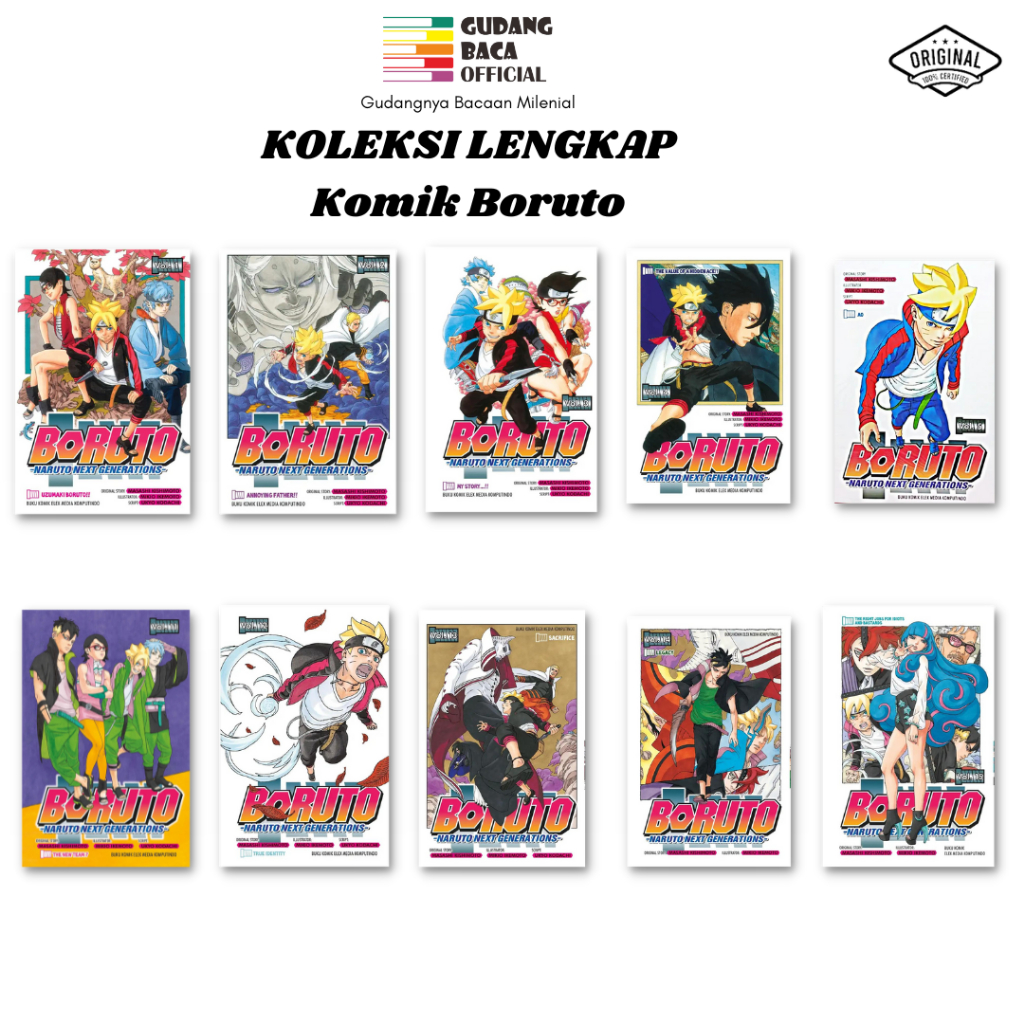 Boruto: Naruto Next Generation Vol. 1 to 15 - Comic Boruto The Next ...