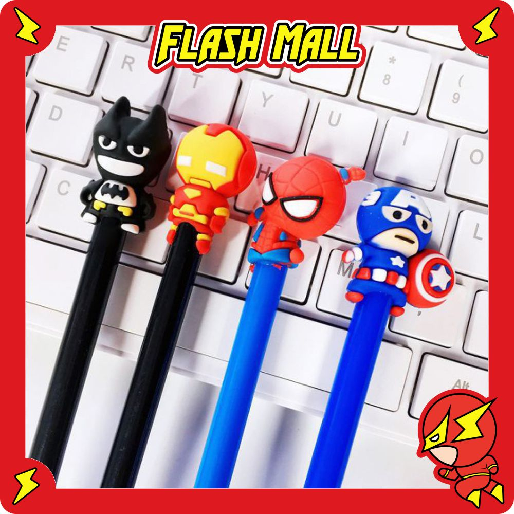 Flashmall Superhero Character Pen Gel Pen Character Pen Gel Ink Cute ...
