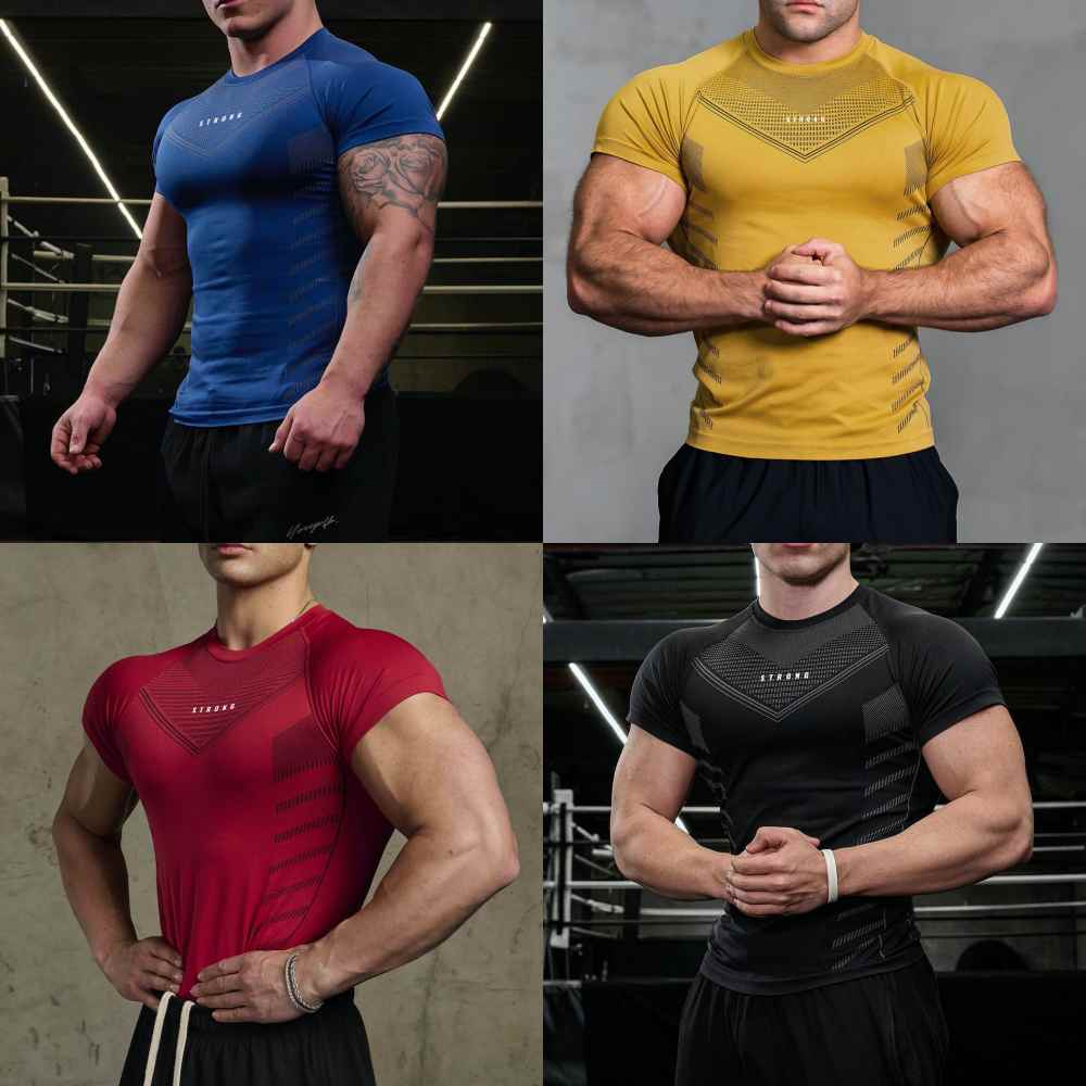 Men's GYM T-SHIRT GASP AND ALPHA COOL NICE MUSCLE WEAR MUSCLE TEE ...