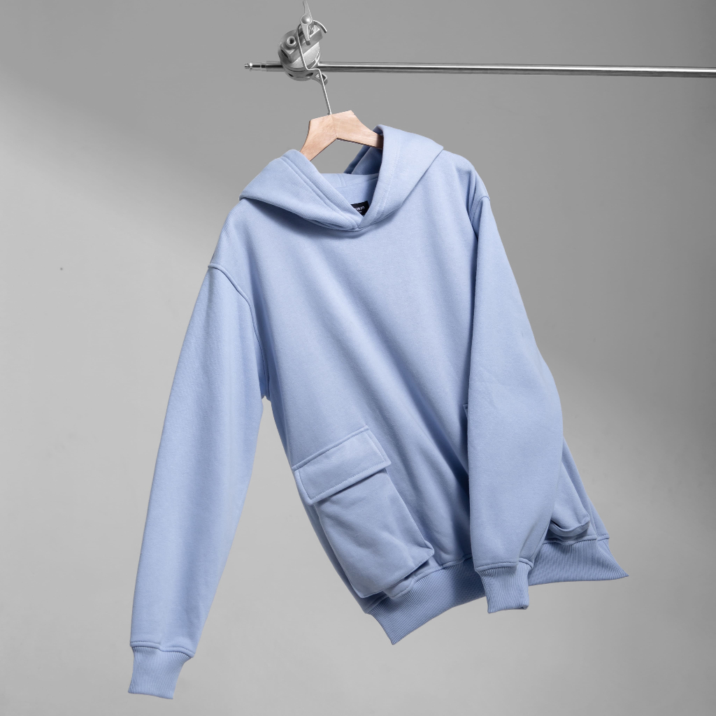 Hoodie.in PREMIUM Cotton Series Java Hoodie - Baby Blue (Unisex) | Shopee Malaysia