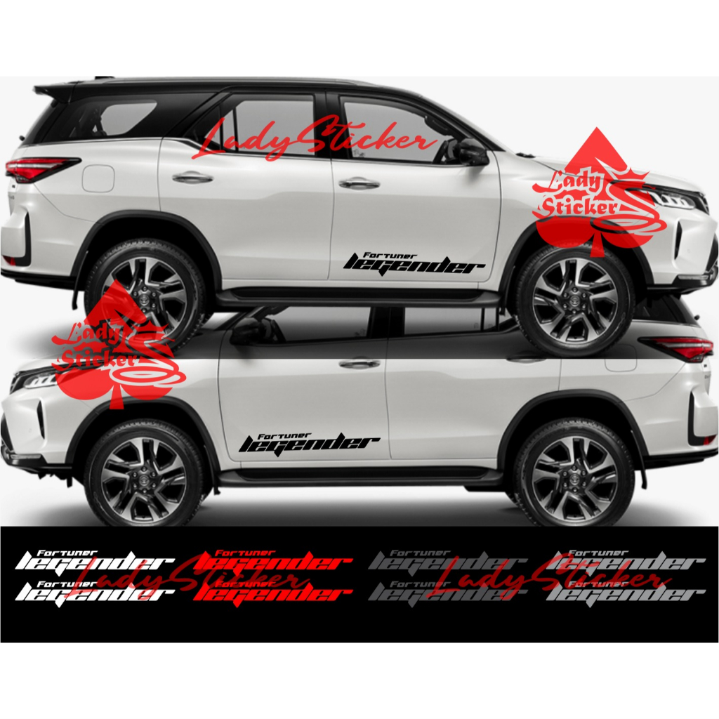 Toyota fortuner legender Car sticker striping sticker Car sticker ...