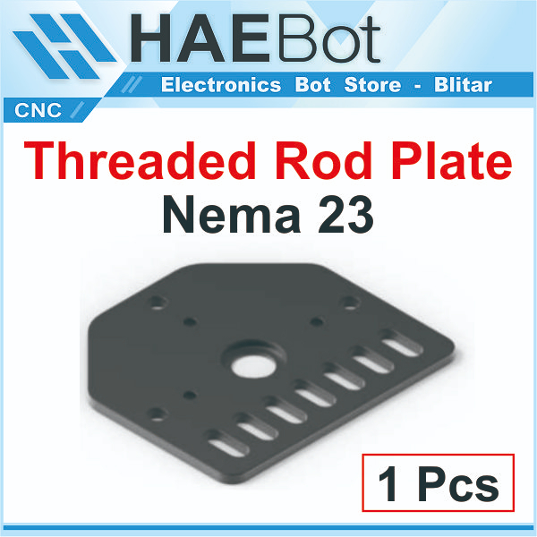 [HAEBOT] Threaded Rod Plate Nema23 Bracket Nema 23 T3x72x80 Stepper ...