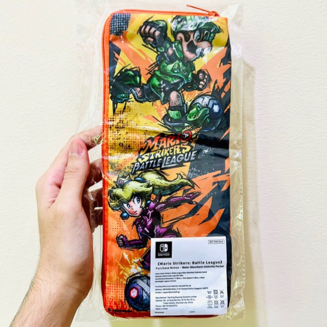 Original Nintendo switch bag Pouch Mario Strikers Battle League Pocket ...