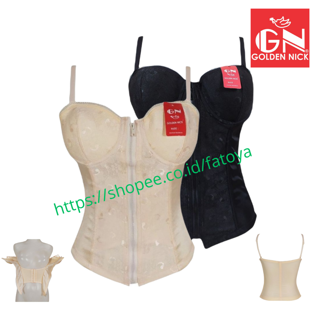 Golden NICK Longtorso Camisole Premium Lace Corset Bra Slimming ...