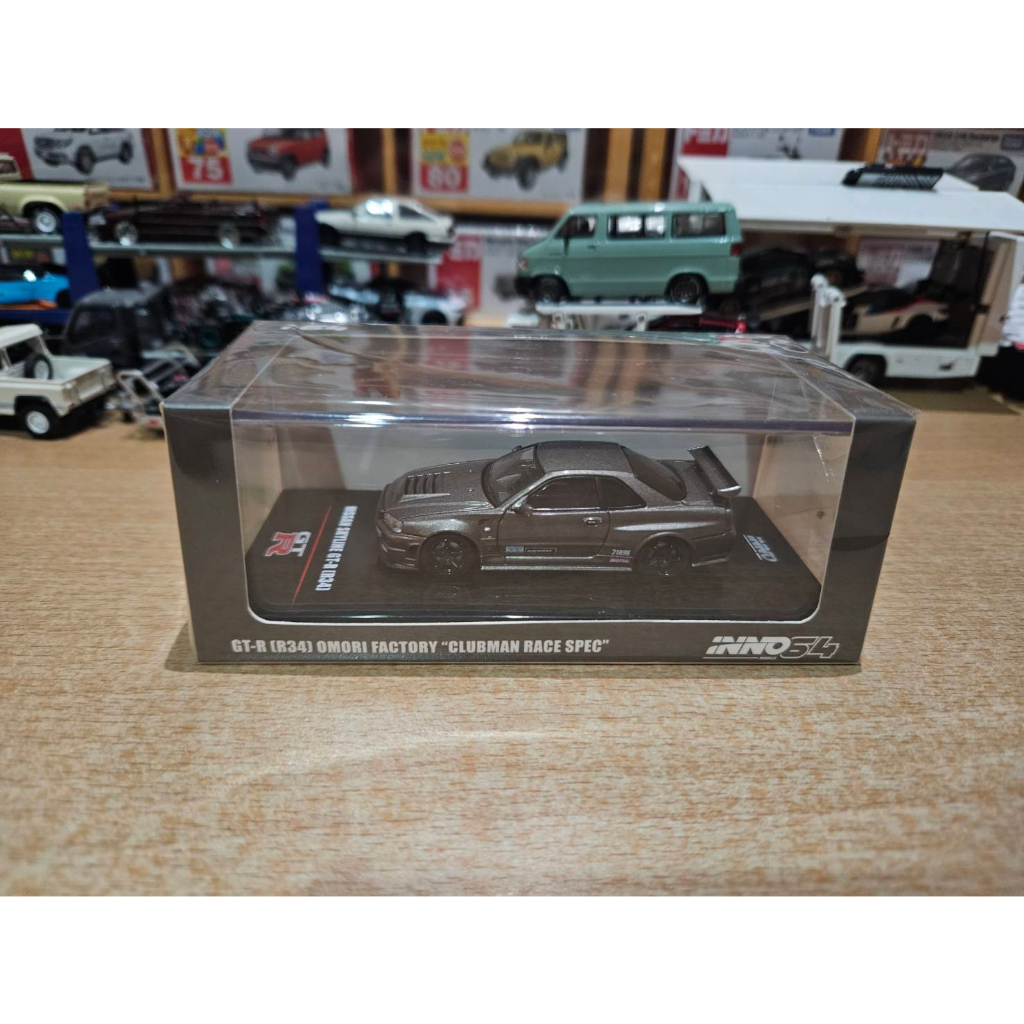 Inno 64 Nissan GT-R R34 Omori Factory Clubman Race Spec | Shopee Malaysia